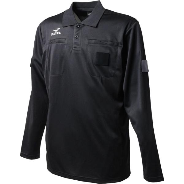フィンタ FINTA レフェリー長袖シャツ 吸水速乾 ドライ生地 ポロシャツ ポケット付き 大人用 メンズ レディース トップス 審判 試合 練習 クラブ活動 部活動 服  FT5979 0500　サッカー　アッパー素材は、動物由来の物質を...