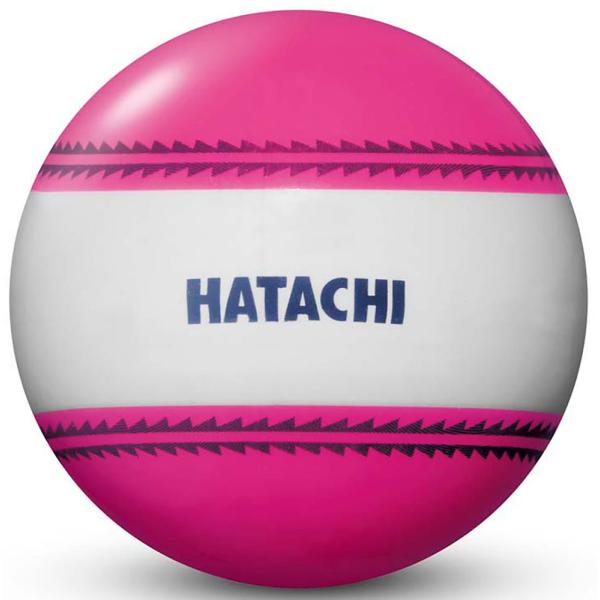 ハタチ HATACHI ナビゲーションボール  BH3851 64　ホールポストへと転がる方向を定めやすい、極太のナビゲーションラインデザイン。転がる推進力が増す中空構造で遠くまでグングン転がる。発色の良いカラーに白いナビゲーションラインが...