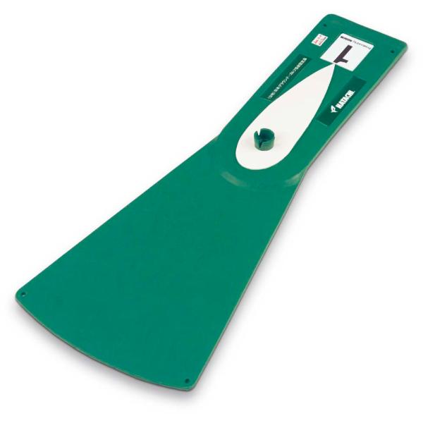 ハタチ HATACHI ロングスタートマット  BH4031 35　コースを保護するロングタイプのスタートマット。一打目の強打が当たりやすい部分が扇状に長くなっておりしっかりと保護。三つ割れ形状のボールスタンドでボールが置きやすく、抜けにくい。