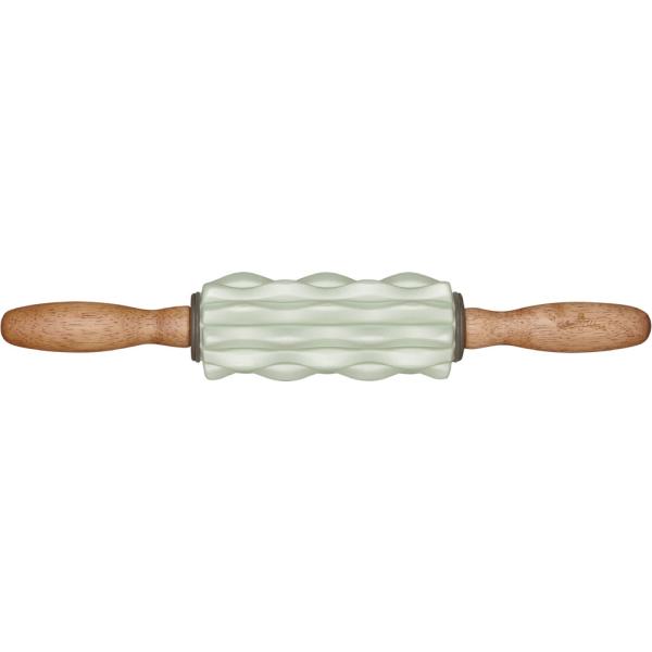 ハタチ HATACHI リセットローラー FLAT  フラット   NH3748　ウェーブ形状&amp;もちもち素材のローラーでやさしく伸ばす。インテリアに馴染む持ち心地の良い木のグリップ。