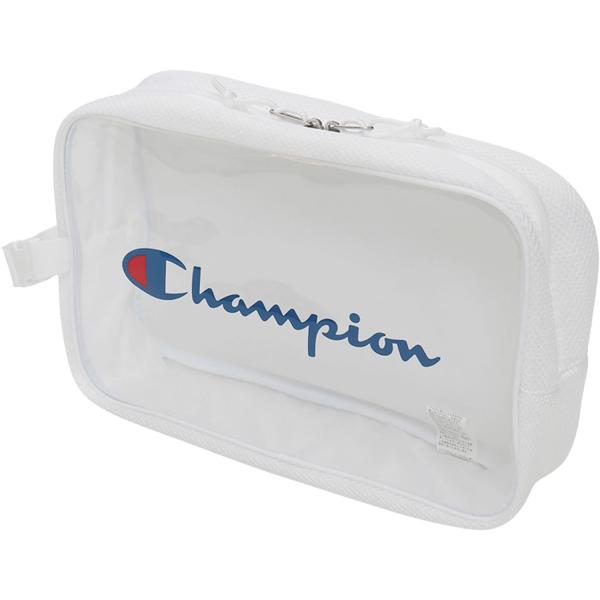 チャンピオン Champion SHOES BAG シューズバッグ 軽量 エアーメッシュ ポリエステル 靴袋 部活 クラブ活動 通学 ジム シューズケース ロゴ プリント C3-YB722B  C3YB722B　バスケット　軽量なエアーメッ...