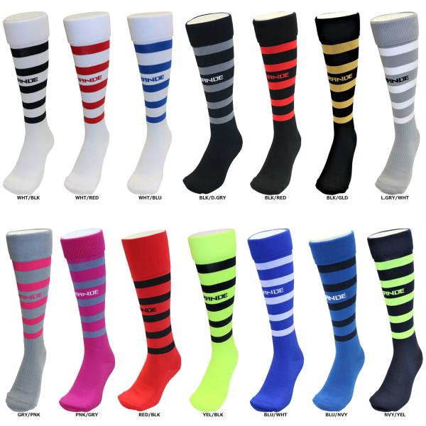 グランデエフピー GRANDE.F.P GRANDE.F.P ベーシック.ボーダーフットボールソックス  GFPH18914　フットサル　GRANDE.F.P ベーシックボーダーフットボールソックス。ベーシックなボーダー柄の間に、GRAND...