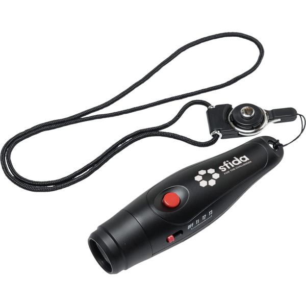 スフィーダ sfida e-Whistle フットサル 電子ホイッスル 使い分け 3音色 ストラップ付 運動会 部活 体育館 グラウンド 笛 審判用具 レフェリー 防犯 防災 熊対策  SH22O01　フットサル　3音色電子ホイッスル。sf...
