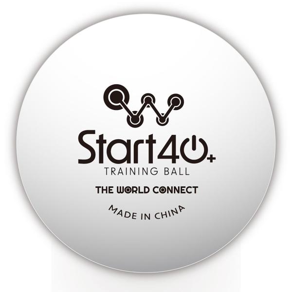 ザワールドコネクト THE WORLD CONNECT TWC スタート・トレーニングボール 40+ 100球入 プラスチック 練習球 ピンポン玉 テーブルテニス DV044A 部活 クラブ サークル チーム 入門  DV044　卓球　スタ...
