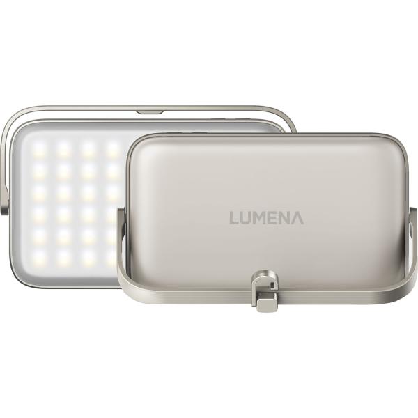 ルーメナー LUMENA LUMENA プラス 2 ベージュ  LUMENAP2BG　アウトドア　モダンなデザインと実用性を兼ね備えたコードレス LED ランタン プラス 2 はスリムでモダンなデザインにさまざまな環境で使用できるハンドルを...