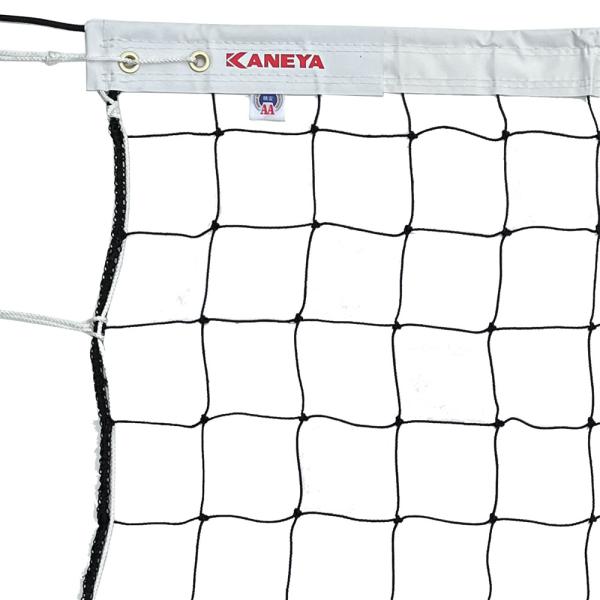 カネヤ KANEYA バレーボール ネット 日本バレーボール協会公認品 6人制バレーボールネット上下白帯付 スタンダードクラス K-1194DY  K1194DY　バレーボール 　ロープタイプ上部ケーブルを使用したバレーネットの中では業界最...