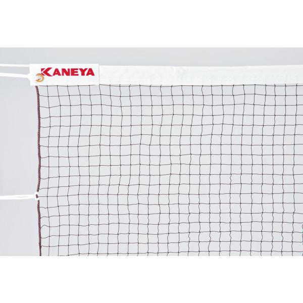 カネヤ KANEYA バドミントン用ネット N9 赤茶 K-1454 バトミントン バド ネット 部活 クラブ 練習 試合 体育 レクリエーション  K1454　バドミントン 　日本バドミントン協会検定品ネット。