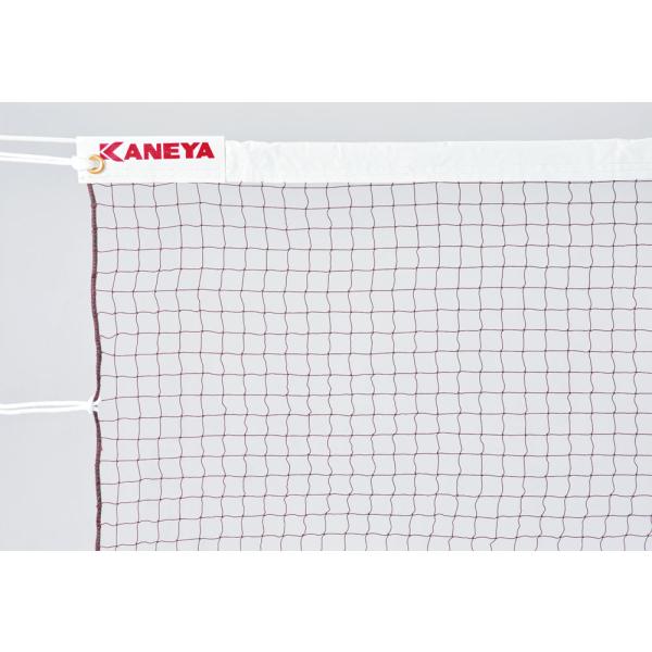 カネヤ KANEYA バドミントン用ネット N6 赤茶 K-1459 バトミントン バド 器具 部活 クラブ 練習 試合 体育 スポーツ大会 日本バドミントン協会検定品ネット  K1459　バドミントン 　日本バドミントン協会検定品ネット。