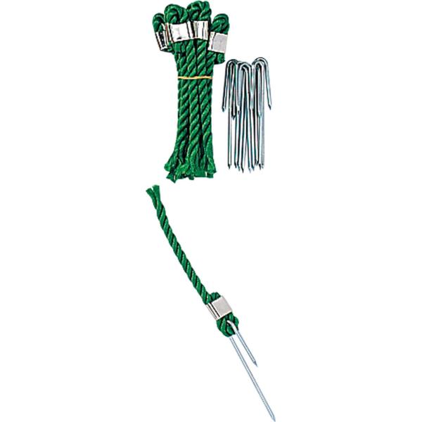 カネヤ KANEYA ポイントマーカーDX K-2287 学校体育器具 学校備品 器具 学校 体育 目印 幼稚園 保育園 保育所 備品 運動 運動会  K2287 GN　視認性に優れる太ロープタイプ