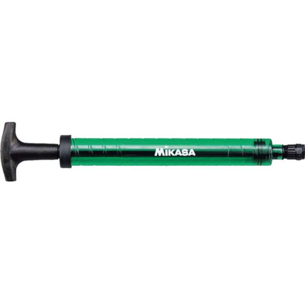 ミカサ MIKASA ボール用スケルトンハンドポンプ ダブルアクションタイプ グリーン 空気入れ 学校 体育 授業 クラブ 部活  APHSKG　ダブルアクション(ポンプを押した時引いた時いずれも空気を入れることができる)ホースはシリンダー...