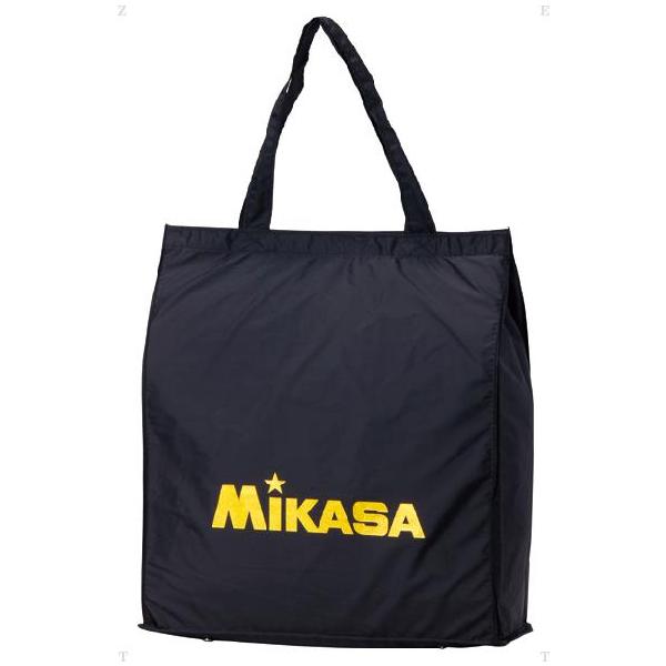ミカサ MIKASA レジャーバックラメ入り 学校 体育 授業 クラブ 部活 エコバッグ サブバッグ 通学  BA22 BK　折りたたんだらコンパクトになるレジャーバッグです。エコバッグや通学用のサブバッグとして便利です。