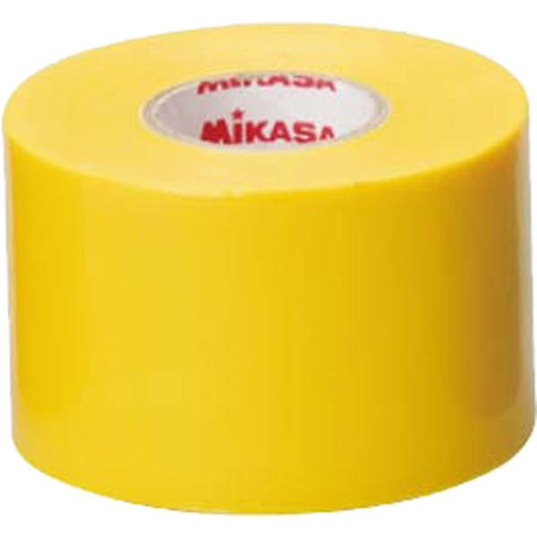 ミカサ MIKASA ラインテープ 50mm 幅 バレー・バスケット・ハンド・テニス・剣道・ドッジボール用 イエロー 伸びるタイプ メンズ レディース 学校体育器具 部活 クラブ  LTV5025Y　伸びるタイプのラインテープ。5cm幅の曲...