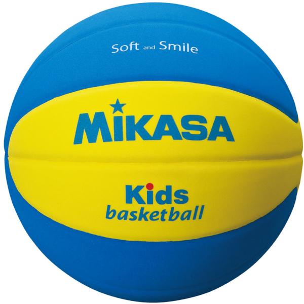 ミカサ MIKASA スマイルバスケット 5号球 イエロー×ブルー ジュニア キッズ 学校体育用品 屋内競技 体育館 授業 学校 軽量 クラブ 練習 試合 レクリエーション  SB5YBL　バレーボール 　子どもたちがボールと仲良くなれるボ...