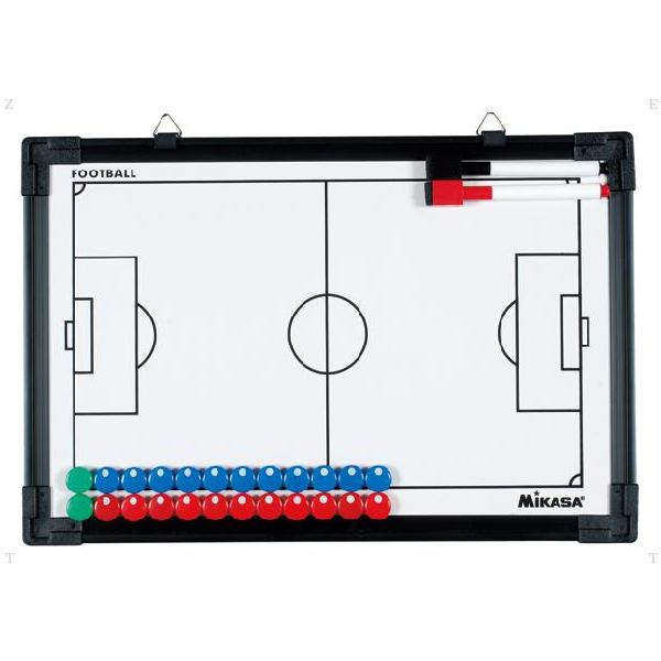 ミカサ MIKASA サッカー作戦盤 ブラック メンズ レディース フルコート ハーフコート 両面 作戦ボード 部活 クラブ 試合 ホワイトボード 収納ケース付き マグネット  SBF　サッカー　表面はフルコート、裏面はハーフコート。