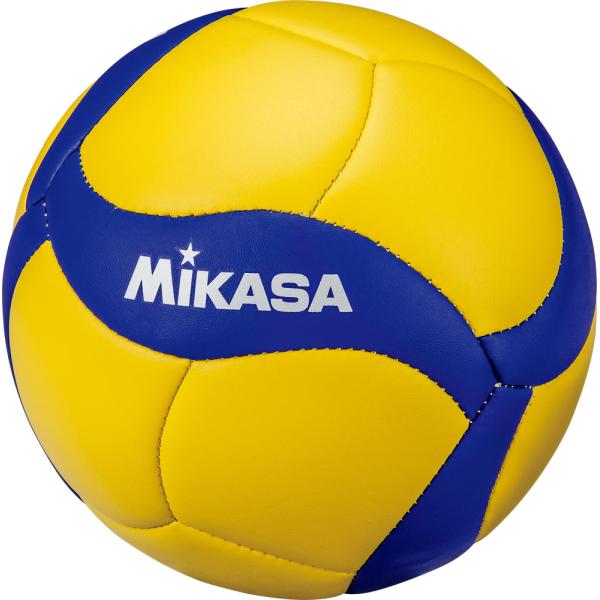 ミカサ MIKASA 記念品用マスコット バレーボール ブルー×イエロー メンズ レディース 記念球 記念ボール 卒業 卒団 プレゼント 部活 クラブ 国際公認球 マスコットボール  V15W　バレーボール 　国際公認球と同じパネルデザイン。