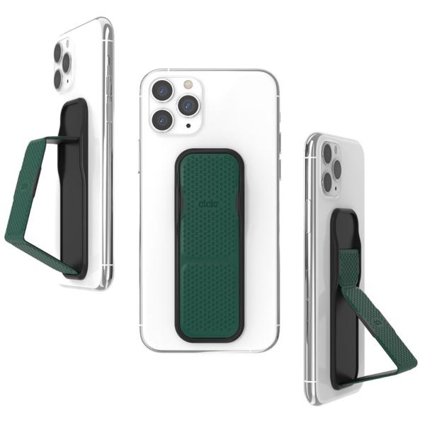 クリッカー clckr GRIP&amp;STAND PERFORATED GR  39130　特許取得済みのスマートフォングリップスタンド。端末の背面に貼り付けることで、安定した操作を可能にするグリップ機能、スマートフォンを縦・横の2スタ...