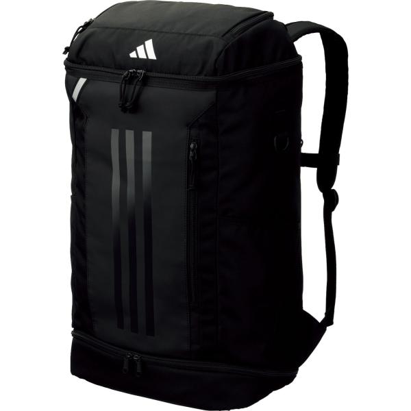 アディダス adidas ボール用デイパック 40L ブラック 黒 リュック リュックサック 通学 部活 サッカー バレーボール 中学生 高校生 大学生 通勤 体育館 フットサル  ADP48BK　サッカー　40リットル容量のボール用デイパ...