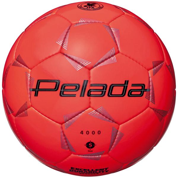 モルテン molten ペレーダ 4000 5号 蛍光オレンジ 5号 検定球 公式球 サッカーボール フットボール グラウンド 中学 高校 大学 一般 ボール 人工皮革 クラブ 部活  F5K4000O　サッカー　独特の蹴り心地を生み出す特...