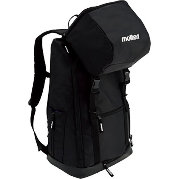 モルテン molten バックパック サッカー用 ブラック 黒 40L ボール収納 スパイク収納 底部コーティング素材 シンガード収納 ウェア収納 遠征 合宿 通学 部活 トレーニング  LF0013　サッカー　40L容量のバックパック。汚...