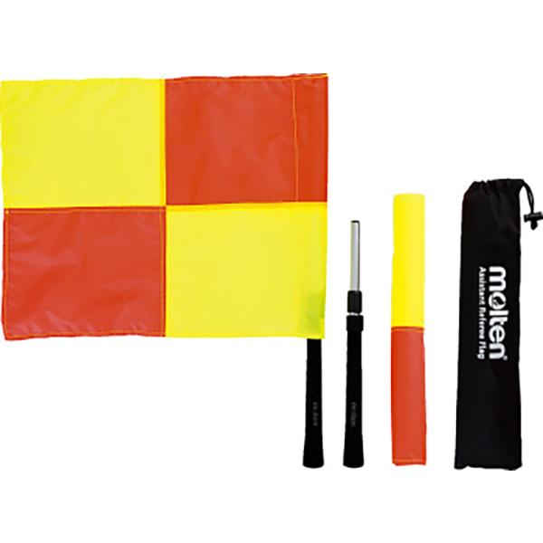 モルテン molten アシスタントレフェリーフラッグ 審判用品 旗 審判 レフェリー アシスタントレフェリー 撥水加工旗 伸縮ポール 体育 グッズ 台湾製 収納袋 回転固定式  QF0020　すべらない、からまらない、鳴りが良いアシスタン...
