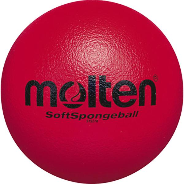 モルテン molten ソフトスポンジボール赤 ボール スポンジ製 軽量 空気入れ不要 Lサイズ 屋内 室内 リクリエーション 安全 キッズ 子供 幼児 エクササイズグッズ  STS21R　押したらつぶれ、はなすと元に戻るほどのやわらかさの...
