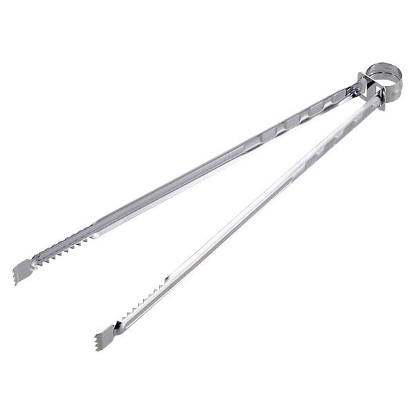 キャプテンスタッグ CAPTAIN STAG レスト ステンレス炭バサミ45cm   M7639　アウトドア　炭バサミ