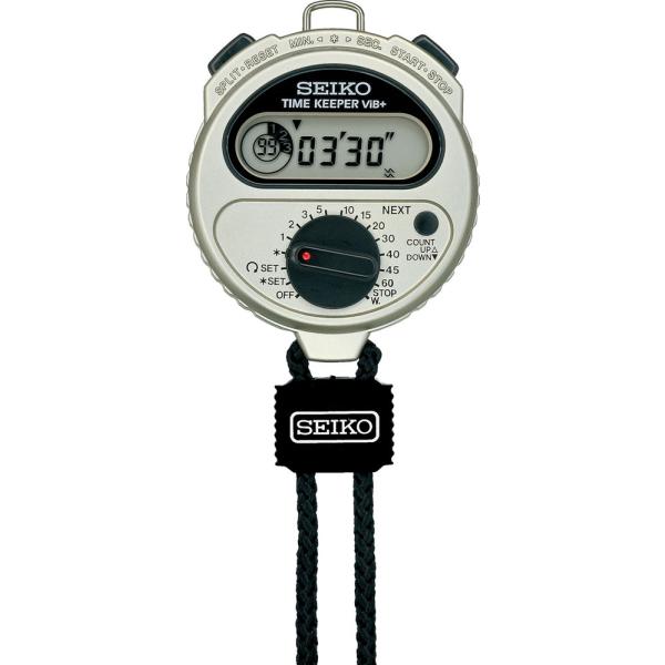セイコー SEIKO タイムキーパービブ S322 スポーツ ストップウォッチ サッカー バスケットボール 球技 バイブレーション機能 リピートタイマー機能 日常生活防水 振動 アラーム  SSBJ027　タイムアップを振動で報せるバイブレ...