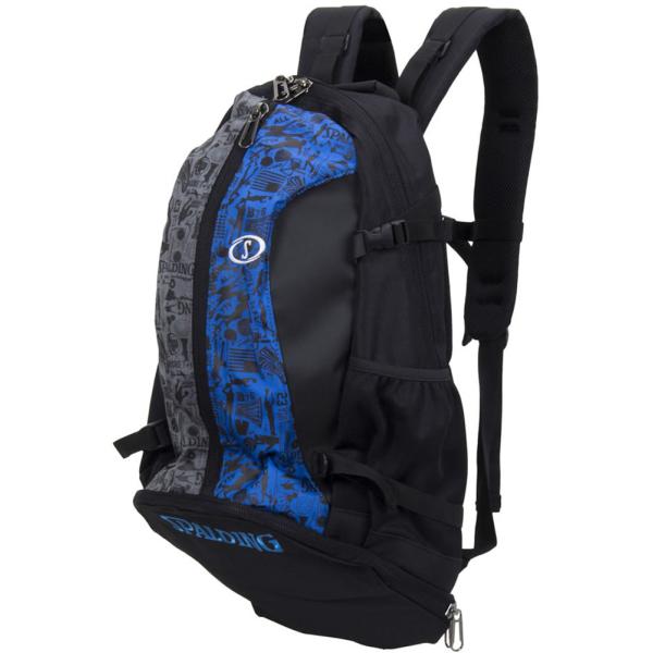 スポルディング SPALDING ケイジャー cager グラフィティブルー 40-007GB バッグ リュックサック バスケ ボール収納 シューズ収納 大容量 室内球技 通学 部活 運動部  40007GB　バスケット　バスケットプレイヤ...