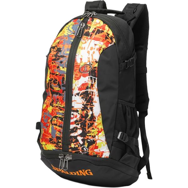 スポルディング SPALDING ケイジャー グラフィティ オレンジ×レッド  40007GOR　バスケット　ストリートアートをイメージした鮮やかなグラフィティ柄を配色で左右に配したデザインのケイジャー。