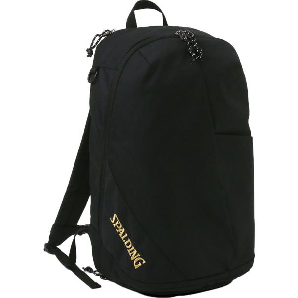 SPALDING スポルディング ヴァーシティ ブラック×ゴールド メンズ レディース リュック バックパック ザック デイパック 部活 学校 鞄 かばん 通勤 通学 ジム 50022GD　バスケット　軽量でスリムなデザインでありながら、正...