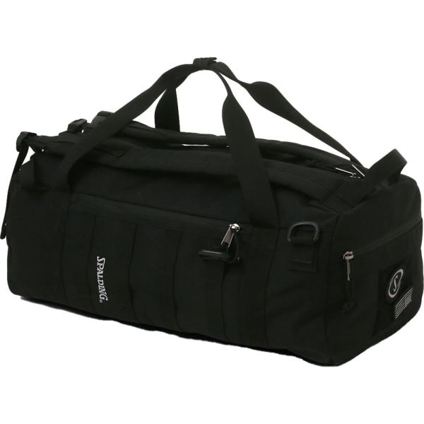 スポルディング SPALDING コマンダーダッフル 3ウェイ ブラック メンズ レディース バスケットボール バッグ ダッフル ボストン ダッフルバッグ 50-025BK 刺繍ワッペン付属  50025BK　バスケット　サイドや背面にはし...