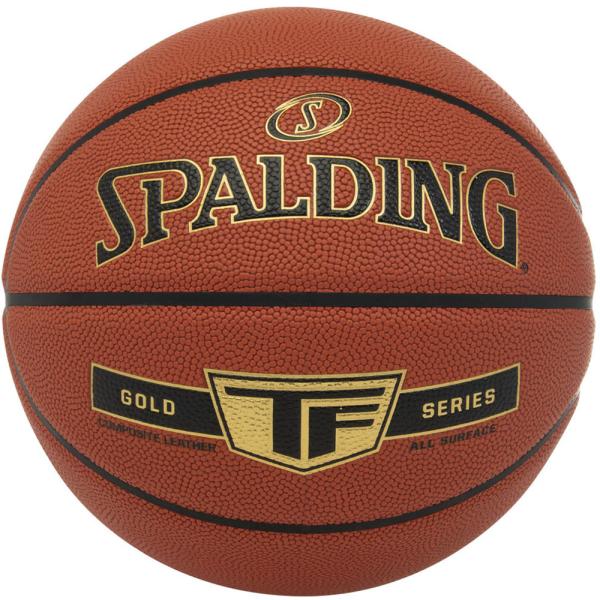 スポルディング SPALDING ゴールド TF 6号球 バスケットボール ボール SZ6 合成皮革 中学生以上 バスケ 練習 部活 ゴールドロゴ バスケ 球技 6号 体育館 屋内 屋外  76858Z　バスケット　6号球のバスケットボール。