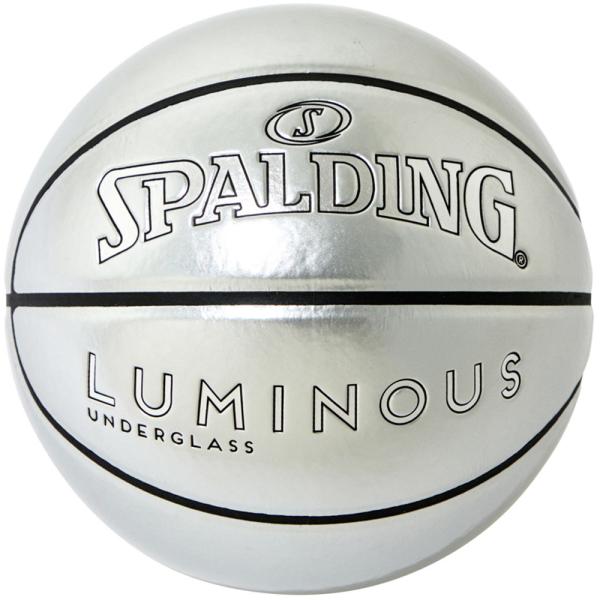 スポルディング SPALDING ルミナス アンダーグラス シルバー SZ7 バスケットボール 77-433J シルバー 7号球 バスケ 大学 中学 高校 練習 部活 シュート 7号 球技  77433J　バスケット　シルバーにブラックのロ...