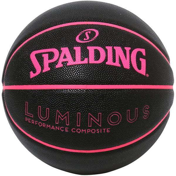 スポルディング SPALDING ルミナス コンポジット ブラック×ピンク SZ6 バスケットボール 77-845J 6号球 バスケ 中学生 練習 シュート バウンド グリップ力 耐久性 6号  77845J　バスケット　LUMINOUSシ...