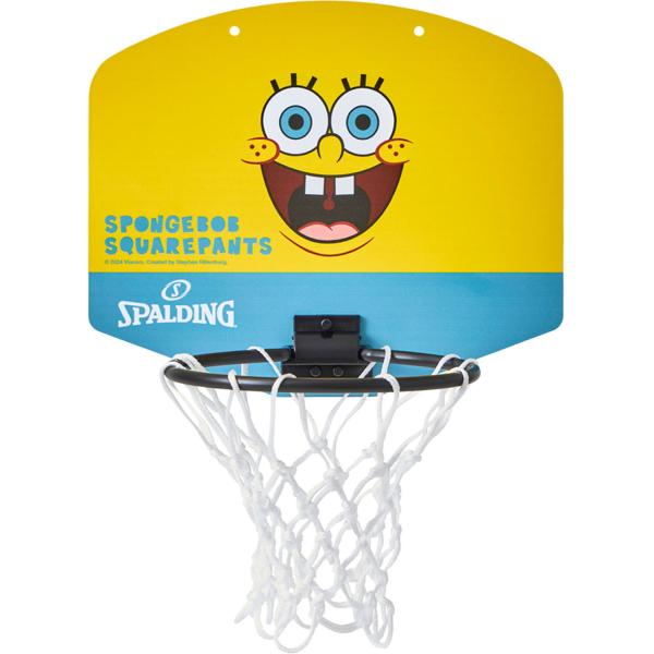 スポルディング SPALDING マイクロミニ スポンジ・ボブ スマイル スポンジボブ キャラクター ミニバスケットゴール 79-056J 部屋 インテリア ミニボール キッズ シュート  79056J　バスケット　スポンジ・ボブのスマイル...