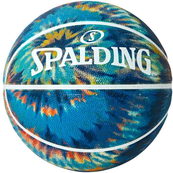 スポルディング SPALDING スパイラルダイ ターコイズ SZ5 バスケットボール 84-809J ブルー 屋外向け 耐久性 5号球 小学生 ミニバス 入門 自宅 シュート バスケ 5号  84809J　バスケット　スパイラル状になった...