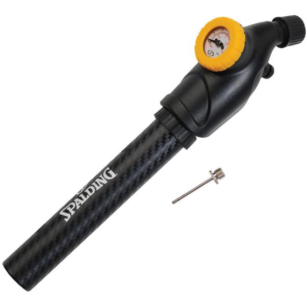 スポルディング SPALDING 空気圧計付キデュアルアクションポンプ 5.5インチ 14cm 空気入れ エアポンプ ダブルアクション 運動会 体育館 グラウンド 学校体育用品 球技 ポンプ  8485SPCA　バスケット　空気圧計が付いて...