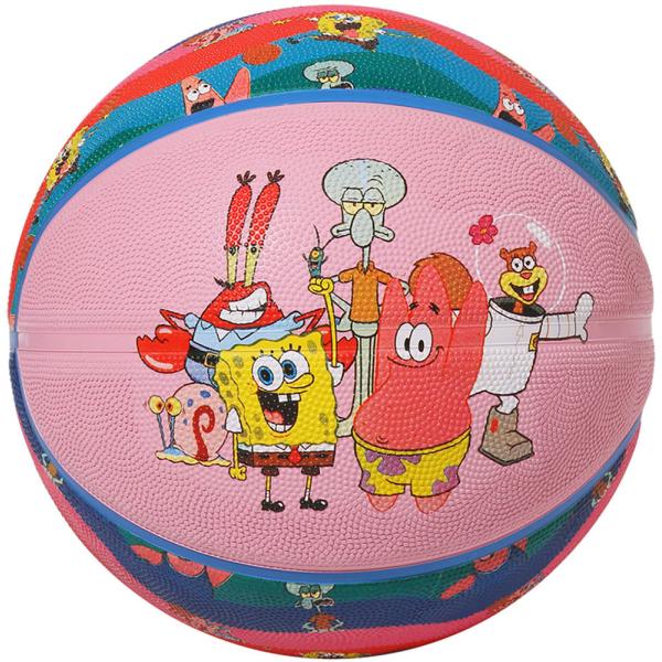 スポルディング SPALDING スポンジ・ボブ キャラクター ラバー SZ5 バスケットボール 85-043J ラバー 屋外向け 耐久性 5号球 小学生 ミニバス 入門 練習 自宅 バスケ  85043J　バスケット　スポンジ・ボブと仲間...