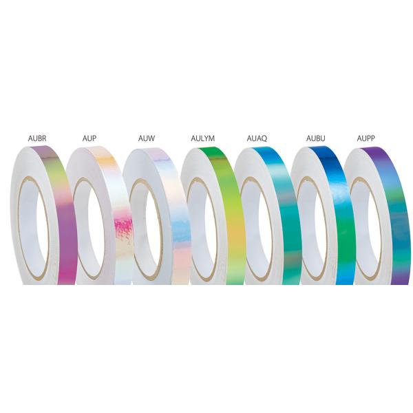 ササキ SASAKI オーロラテープ デコレーションテープ 装飾テープ クラブ フープ スティック カラーチェンジ 輝くテープ 七変化 グッズ 部活 練習 大会 試合 演技 新入生  HT8 AUBR　新体操　光、角度、見る場所でカラーを変...