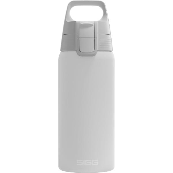 SIGG シグ シールドサーモ ホワイト 0.5L 50421　アウトドア　真空断熱の二重構造でできたステンレス製保温保冷ボトル。 90 ％リサイクルされたステンレススチールを使用したエコボトルです。キャップの開閉はワンプッシュ式。