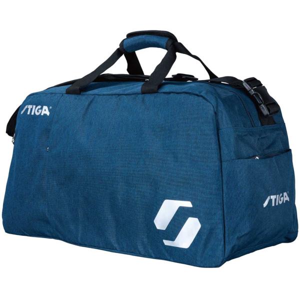 スティガ STIGA バッグ ライバル ピーコートブルー  1421000680　卓球　たっぷり入る遠征用バッグ。STIGAマークがポイント。外側に小物を収納できるポケット付き。