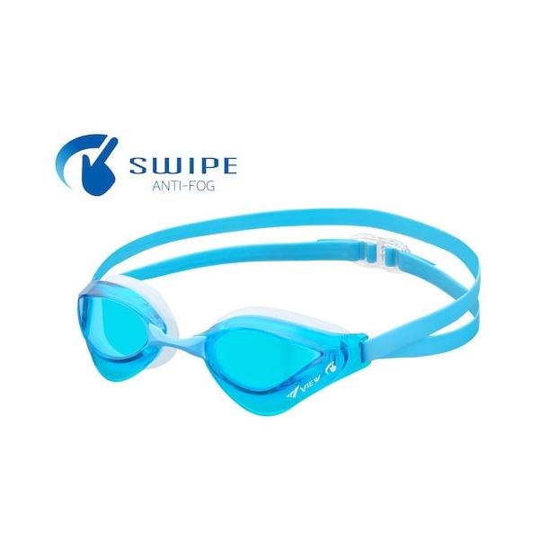 ビュー VIEW ブレードオルカ BladeORCA メンズ レディース SWIPE レーシング クリアフレーム スイミングゴーグル プール くもり止め UVカット フィットネス  V230SAC AM　スイミング　目の周りの凸凹を抑えた独...