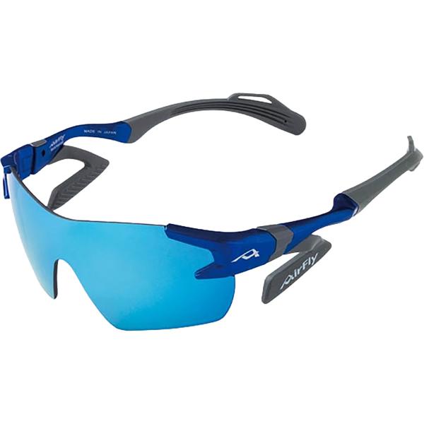 エアフライ Airfly 鼻パッドのないスポーツサングラス AF-901 C-3K BLUE ブルー メガネ 可視光線透過率12 UVカット率99以上 キッズ 子供 熱中症対策  AF901C3K　AF-301の使いやすさをそのままに、KI...