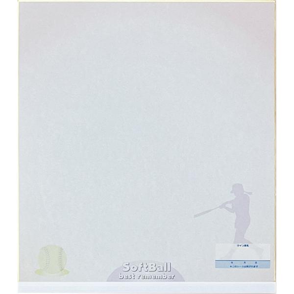 ユニックス UNIX スポーツ種目別サイン用色紙 ソフトボール 寄せ書き サイン プロ野球 記念品 引退記念 卒業記念 メッセージ クリアフィルムパック付 耐久性 プレゼント 色紙  FD1303　水性、油性、ボールペンにも、にじまない書き...