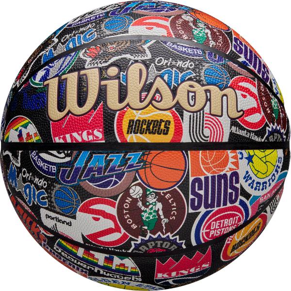 ウイルソン Wilson NBA ALL TEAM RETRO バスケットボール オールチーム 7号球 男子用 中学 高校 大学 社会人 一般 部活動 クラブ サークル ストリート  4028501XB7　バスケット　NBAの全チームのクラ...