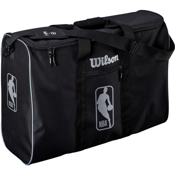 ウイルソン Wilson NBA AUTHENTIC 6 ボールバッグ ブラック 鞄 フープ ケイジャー ケース 6球入れ 収納 試合 合宿 遠征 部活 サークル オフィシャル  WTBA70000　バスケット　ウイルソン オーセンティック...