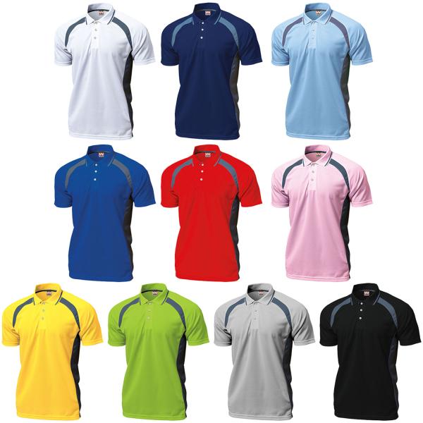 ウンドウ wundou アクティブ ポロシャツ ジュニア ボーイズ ガールズ キッズ 子ども 小学生 中学生 チームウェア ポロ スポーティー 吸汗速乾 移動 遠征 練習 トレーニング  P1710J　テニス　切り返しのかっこいいデザインポ...