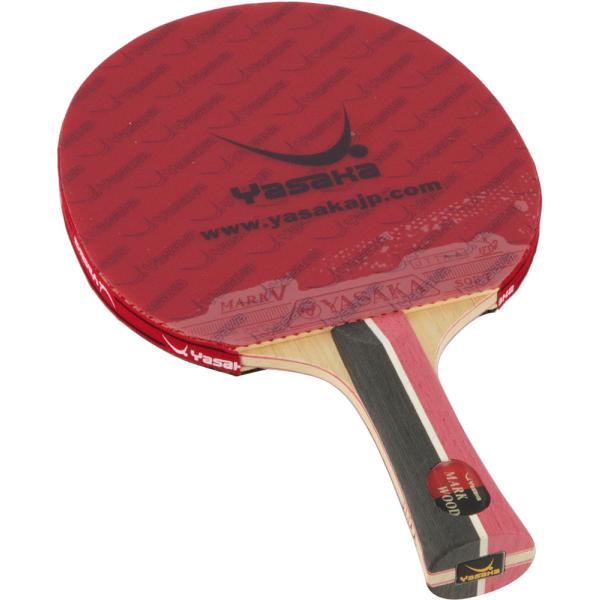 ヤサカ Yasaka マークウッド貼り合せセット ラバー ラケット セット 初心者 新入部員 ビギナー 安定性 弾み 高弾性高摩擦ラバー スピード スピン コントロール バランス  YA17　卓球　ヤサカのラケットマークウッドFLAにマーク...