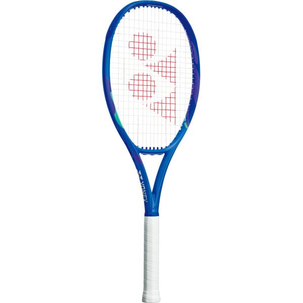 ヨネックス YONEX E ゾーン 100L 08EZ100L　テニス　心地よい打感と突き抜けるパワーが生む、爽快な飛び。新素材[ MINOLON ]と 2G-NAMD SPEED を複合したものをシャフトの両側に配置することで雑味のない快...