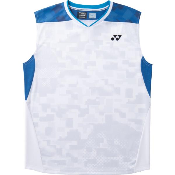 ヨネックス YONEX メンズゲームシャツ   ノースリーブ   10755　バドミントン 　涼感 +DRY で、もっと快適に。ベリークールがさらに進化したベリークールドライテクノロジー搭載。汗を素早く吸収・拡散させて衣服内をドライに保ちます。